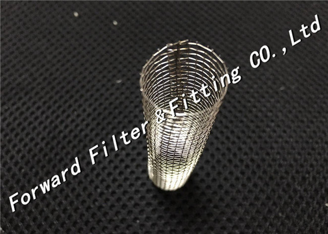 Industrial Oil / Water / Gas Wire Mesh Tube Filter SS302 304 316 Brass Copper Material