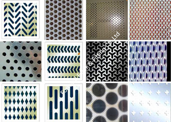 Decorative Perforated Metal Sheet / Stainless Steel Punched Plate 0.6 - 20mm Thickness