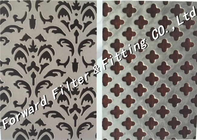 Light Weight Perforated Steel Sheet / Decorative Metal Screen Corrosion Resistance