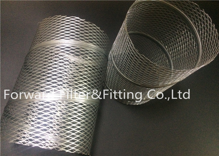 Spiral Locked Center Tube Expanded Metal Mesh Framework SUS 201 , 304 , 316