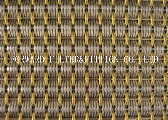 Decoration Stainless Steel Wire Mesh Woven Knit Mesh Galvanized Colour Weave Screen