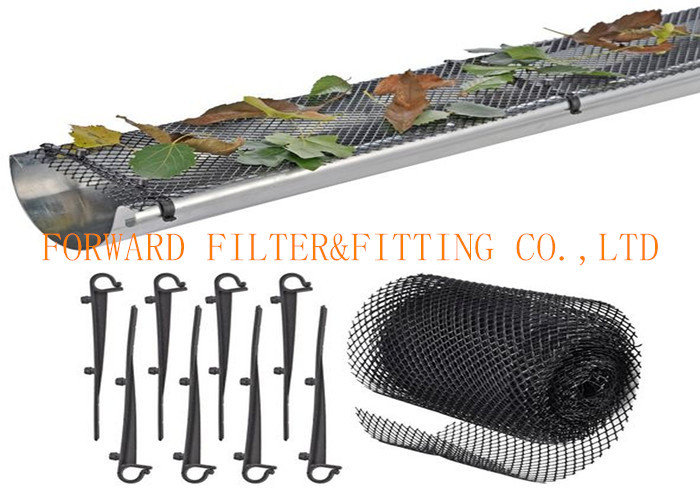 Hot - Dipped Galvanized Gutter Guard Expanded Mesh Carbon Steel / Aluminum Customized