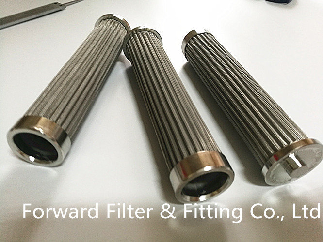Stainless Steel Hydraulic Corrosion Resistant Gear Oil Folding Filter / Lubricant Metal Filter