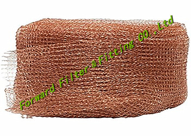 FWD Liquid Gas Separator Knitted Red Copper Wire Mesh Stainless Steel 304,304L,316,316L,317,310S,321,304M, Brass