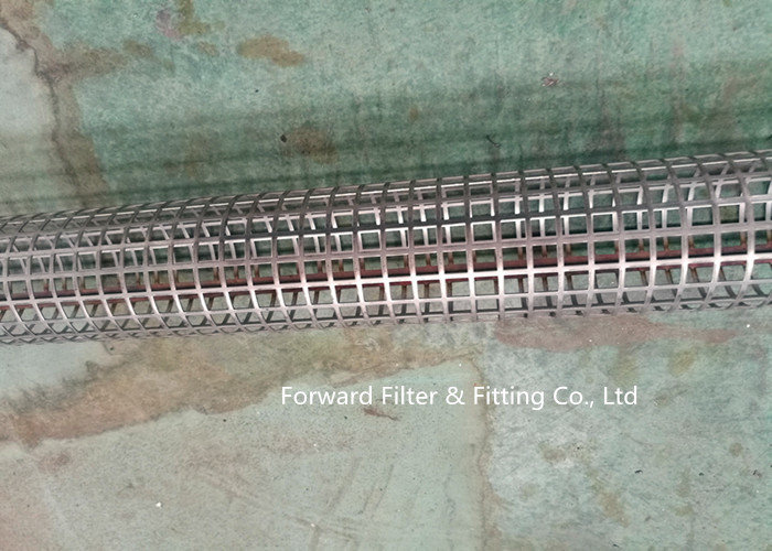 Stainless Steel Round Hole Tube / Square Hole Punching Porous Filter Tube Filter Skeleton Support Tube