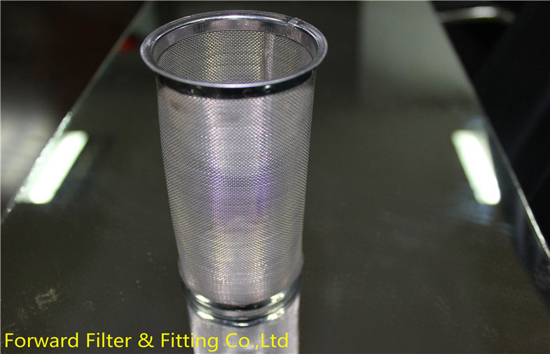 Galvanized Stainless Steel Mesh Filter Cartridge / Wire Mesh Cylinder For Pharmacy