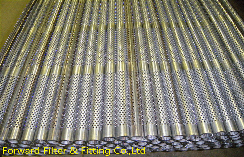 Center Muffler Perforated Metal Tubing Stainless Steel , Filtration / Separation Tubes
