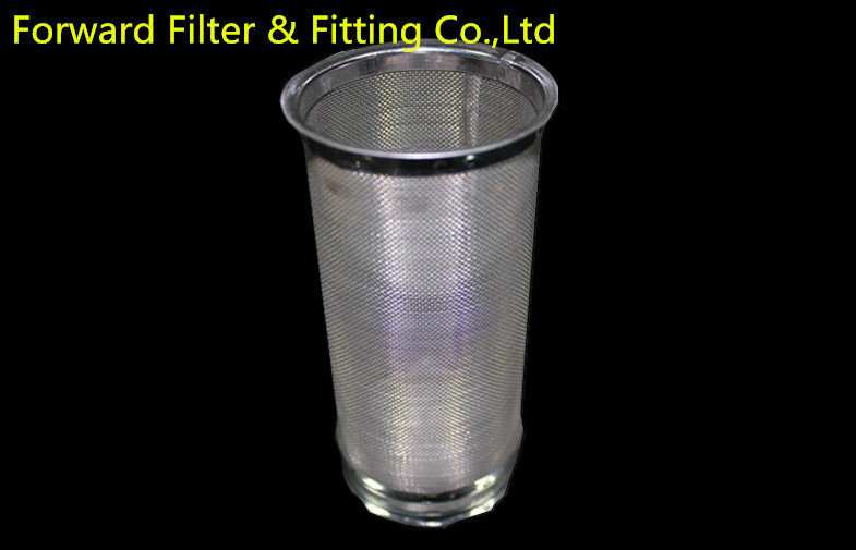 Plain Weave PVC Coated Wire Mesh Filter Cylinder / Perforated Filter Tube