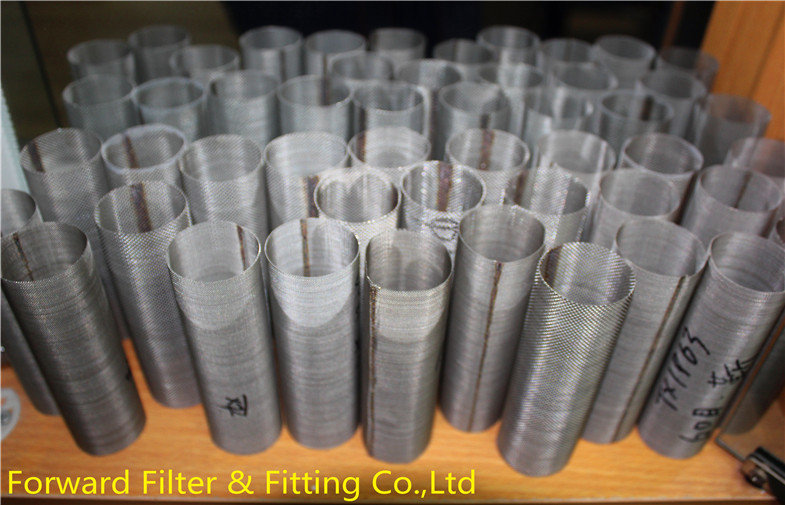 Architectural Wire Mesh Tube / Perforated Metal Tubing Stainless Steel