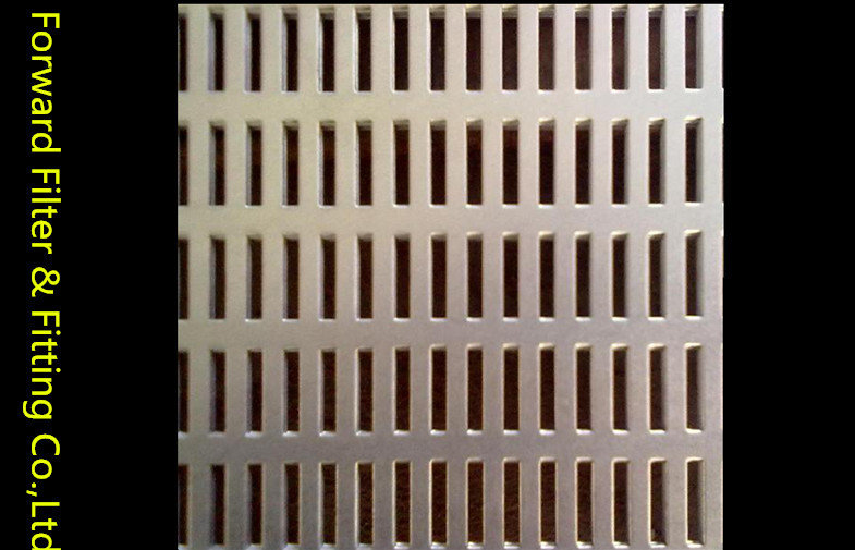 Long Hole Stainless Steel Perforated Sheet Metal Panel For Internal Combustion Engine Filter