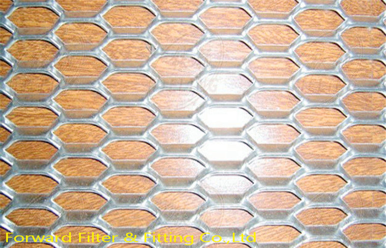 Diamond Mild Steel Expanded Metal Mesh For Ceiling / Wall Decoration