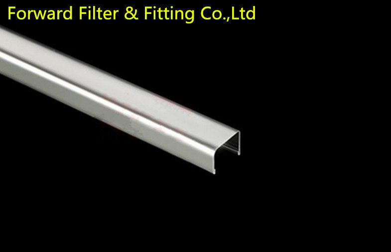 Galvanised Steel Sheet Metal U Channel Trim , Metal Furring Channel for Ceiling System