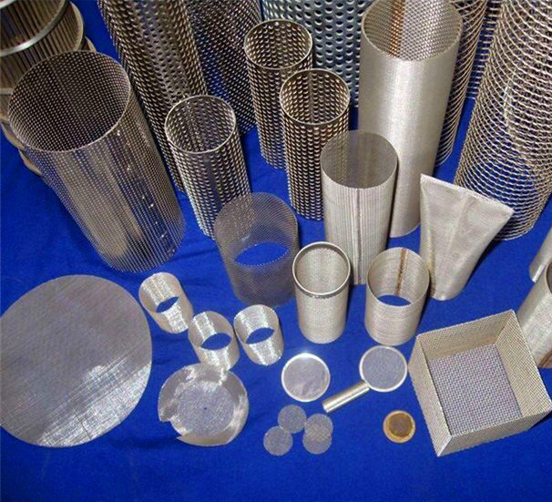Petroleum Perforated Metal Wire Filter Mesh Tube , Filter Parts