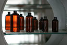 Transparent Cylinder Shape 15 / 30 / 50ml PP Airless Cosmetic Bottle