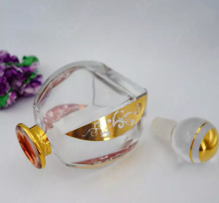 Aluminium Cap Custom Glass Perfume Bottles , Empty Perfume Oil Bottles With Atomizer