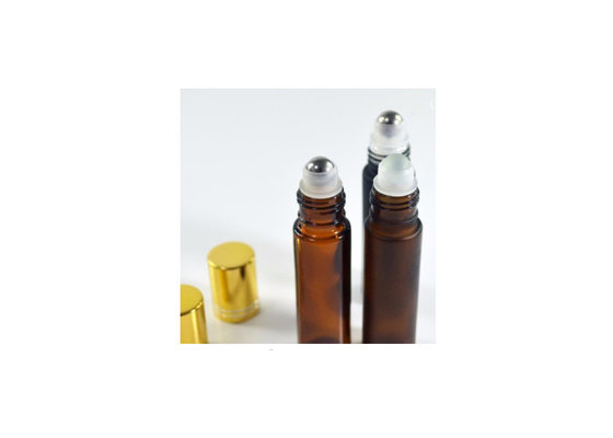 Portable Colored Glass Roll On Bottles 4ml 8ml 10ml For Skin Care Cream