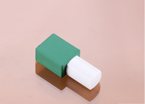 Green Glass Empty Fingernail Polish Bottles 12ml Screen Printing Surface