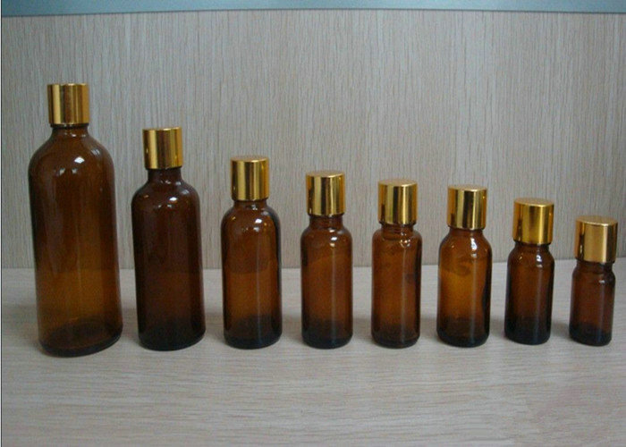 20ml, 30ml, 50ml, 100ml Tawny Comestic Amber Glass Bottles With DIN 18mm Amber Drop