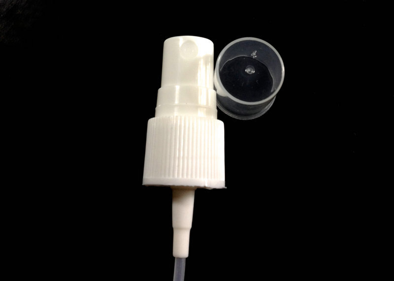 Half Cap Plastic Atomizer / Bottle Dispenser Pump With 0.11 - 0.15ml/T Discharge Rate