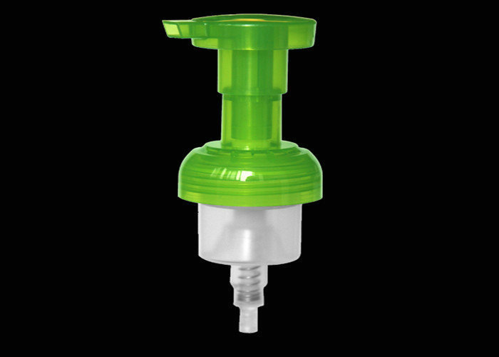 Green PP Plastic Fine Manual Aerosol Foaming Soap Pump For Perfume PE / PET Bottle