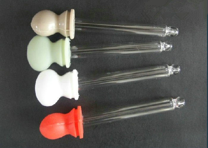 50ml Glass Eye Dropper / Bottle Dropper With Colorful Cap for Chemical and Cosmetic AM-GED