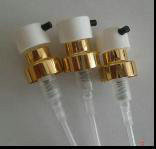 Bright Silver Gold Plated Metal Perfume Bottle Pump With HDPE Dip Tube, Glass Ball