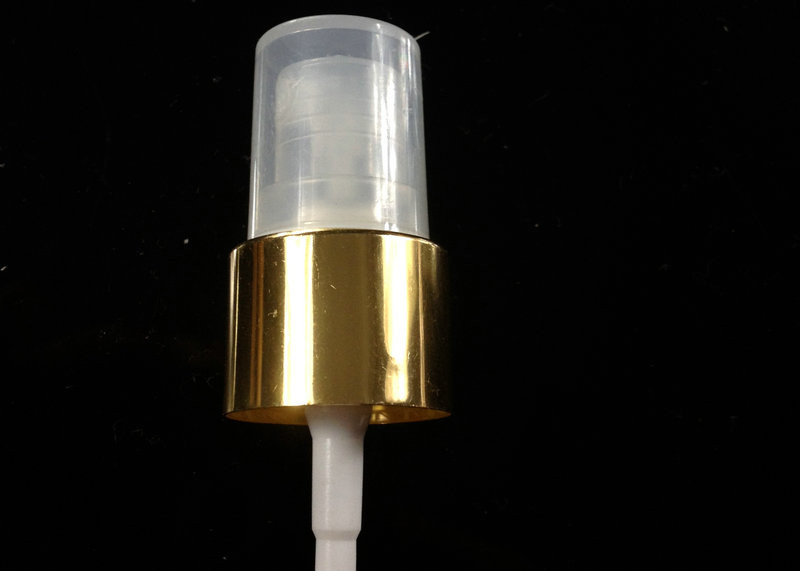 Bright Silver Gold Plated Metal Perfume Bottle Pump With 0.04ml Spray Capacity , 13 * 7
