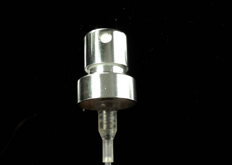 0.04ml Glass Ball 15mm Fine Mist Perfume Bottle Sprayer Pump With Aluminum Cap / Acurator