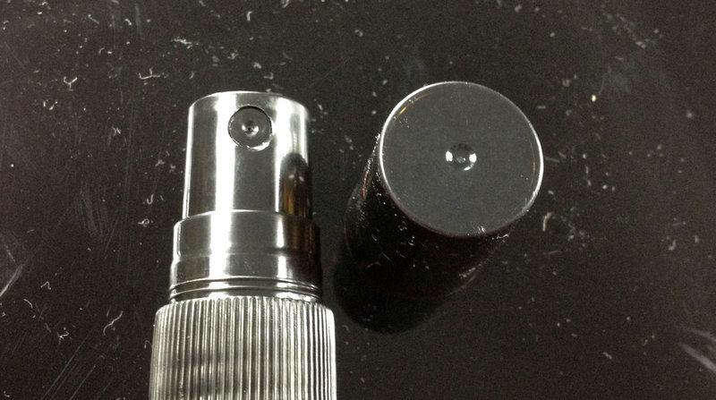 12 / 13 Sliver / Gold Matt Crimp Perfume Bottle Pump Sprayer For Mouth Cavity Liquid