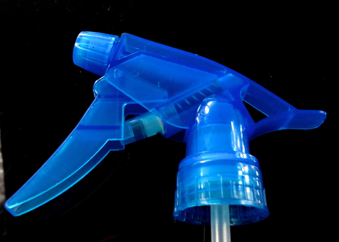 28 / 400, 28 / 410 PP Blue Plastic Sprayer Trigger For Bar, Washing Agents, Home Cleaners