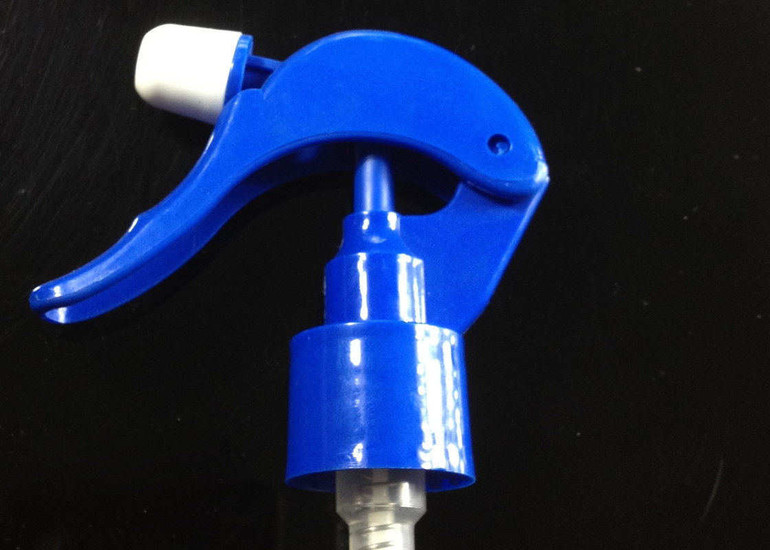 Blue Plastic Ø28 / 400 Trigger Sprayer For Cosmetic, Window Cleaning Agents AM-CP