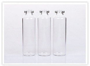 Bright Color 100ml Man Square Perfume Glass Bottle / Smaal Glass Vial For Car Decoration