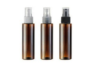 100ML Plastic Perfume PET Bottle Color Coating With Plastic Fine Mist Sprayer 24/410