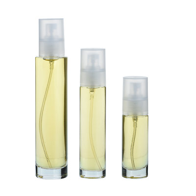 Cylinder Crystal Glass Perfume Bottles Silkprint Or Hotstamping Logo