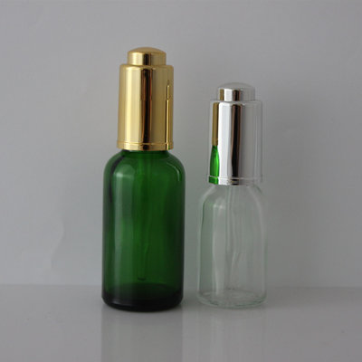 Unique 30ml Green Glass Essential Oil Dropper Bottles With Eye Dropper
