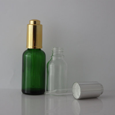 Unique 30ml Green Glass Essential Oil Dropper Bottles With Eye Dropper