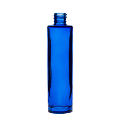50ml Blue Glass Perfume Bottles Cylinder Transparent Popular Design Perfume Glass Bottle