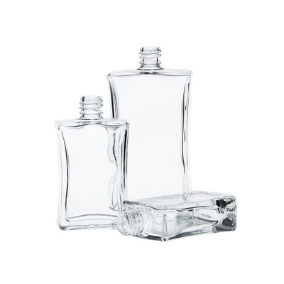 100ml Frosted Glass Perfume Bottles Flat Rectangle Popular Elegant Glass Perfume Bottle