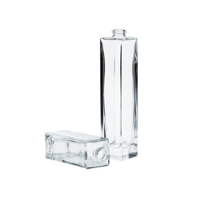 30ml 50ml 100ml Wholesale Cube Glass Perfume Bottles Crimp Version Perfume Glass Bottle