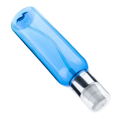 100ml Blue Clear PET Plastic Perfume Bottles , Plastic Fragrance Bottles