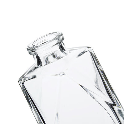 OEM Crimp Version Glass Perfume Bottles 100ml Perfume Glass Bottle