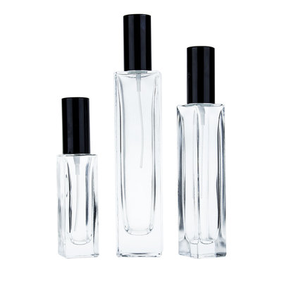 Cheap Screw Glass Perfume Bottles Transparent Cylinder With 18/415 Sprayer