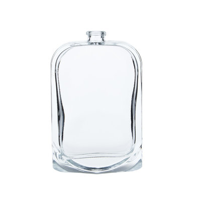 Round Edge Empty Glass Perfume Bottles Transparent Empty Special Style