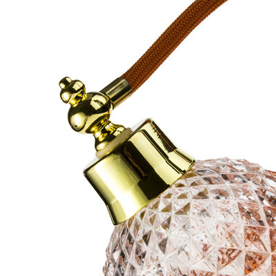 Long Hose Glass Round Perfume Bottle 100Ml Perfume Atomizer With Bulb