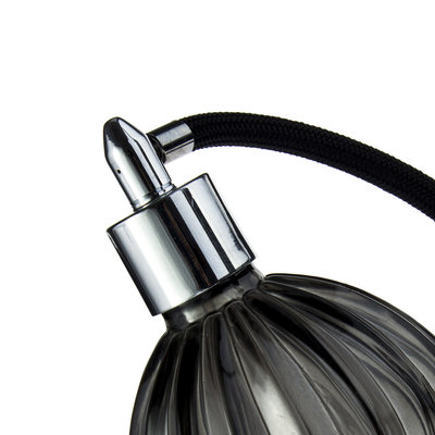 Empty Black Bulb Perfume Bottle For Perfume Powder , Shimmer Powder