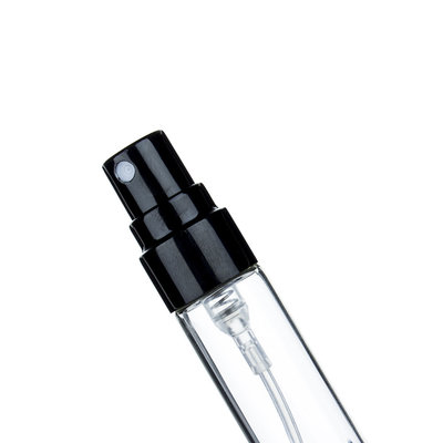 ISO9001 20Ml Portable Perfume Spray Bottle With Metal Black Pump / Cap