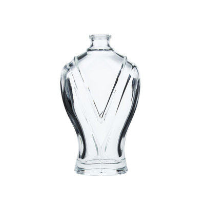 Classic Colorless Glass Pbeautiful Perfume Bottles With Crimp Spray Pump