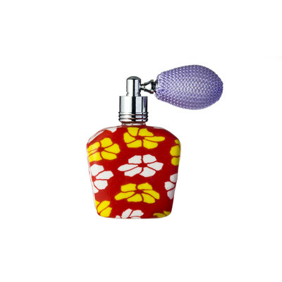 Refillable Mini Clay Perfume Bottles Fragrance Bottles With Bulb Spray Pump