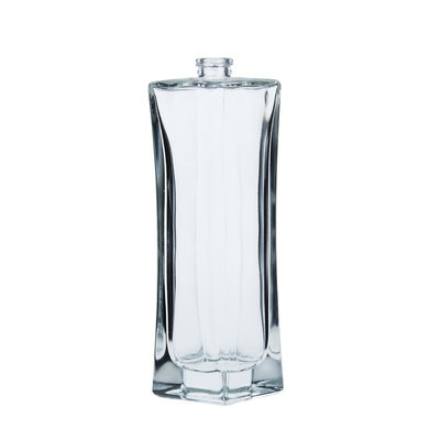 100Ml Colorless Cuboid Empty Perfume Spray Bottles For Perfume Packaging
