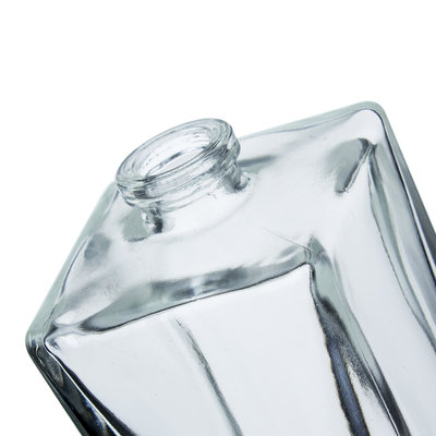 100Ml Colorless Cuboid Empty Perfume Spray Bottles For Perfume Packaging